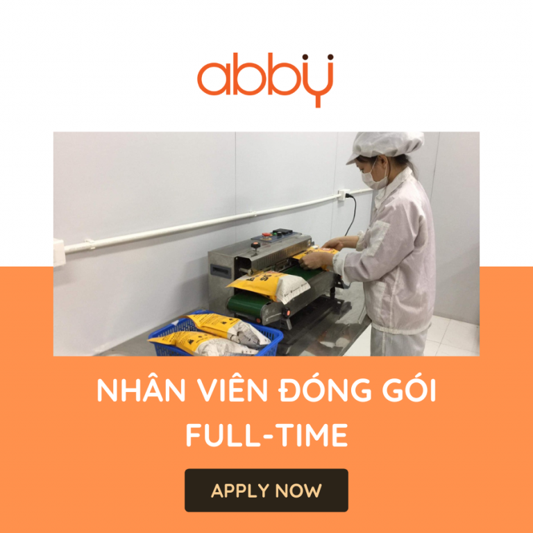 [HN] Abby Hà Nội tuyển Nhân viên Đóng gói Full-time - Tuyển Dụng Abby